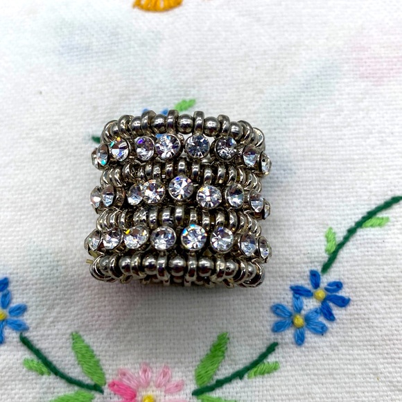 Source Unknown | Jewelry | Vintage Stainless Steel Three Layered ...